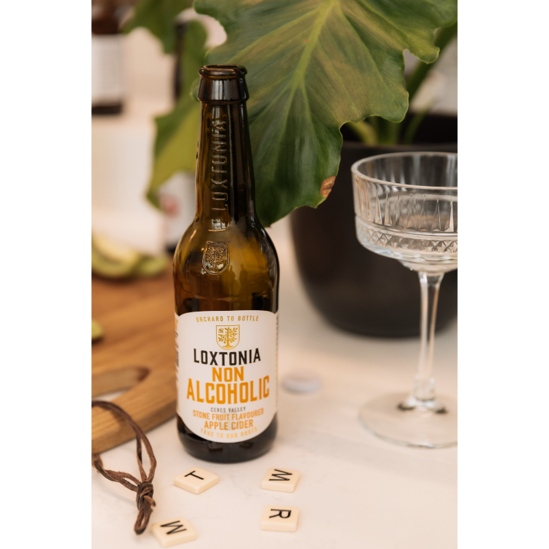 Loxtonia Non-Alcoholic Stone Fruit Flavoured Apple Cider - 4 x 340ml ...